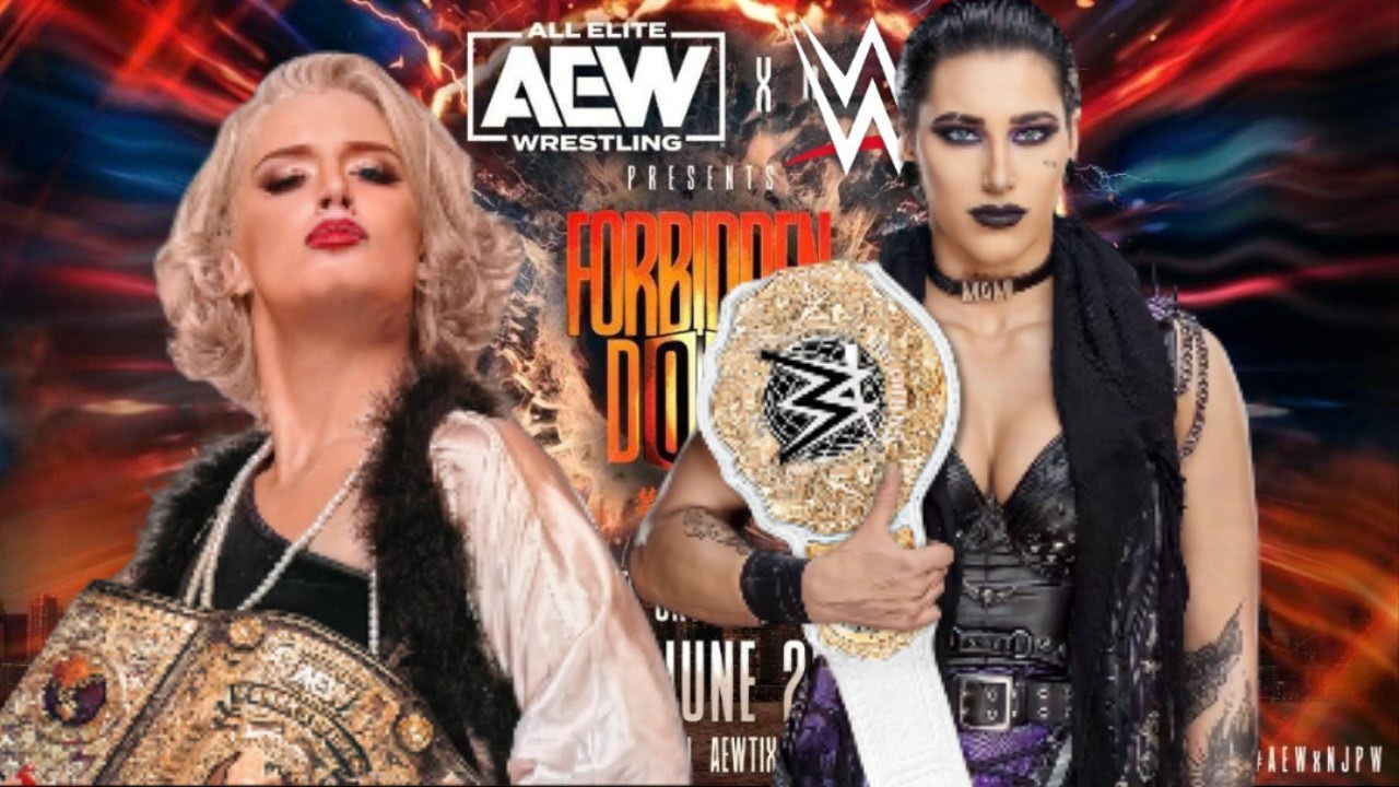 'Timeless' Toni Storm VS. Rhea Ripley - Champion VS Champion - AEW x ...