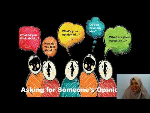 Asking, Giving, and Responding to Opinions in English (Part 1) - YouTube