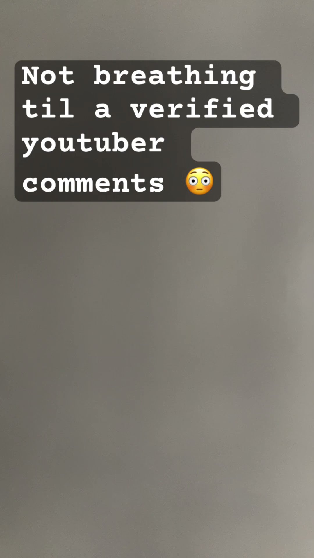 NOT BREATHING TIL A VERIFIED YTBER COMMENTS #verified #youtube #shorts ...