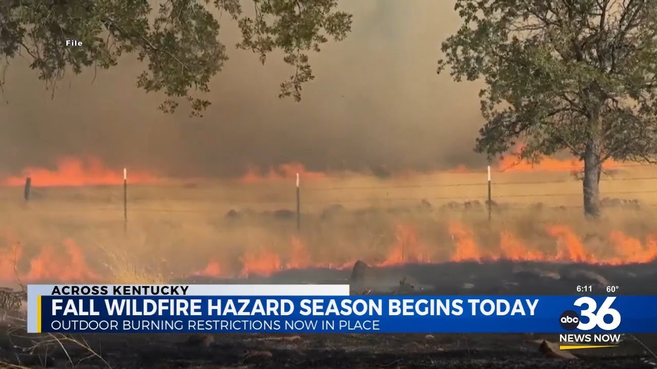 Fall wildfire hazard season begins - YouTube