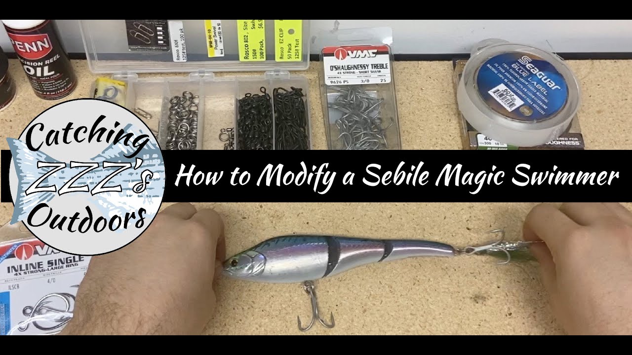 SEBILE MAGIC SWIMMER: BEST way to MODIFY your Fishing Lures (Cape Cod ...