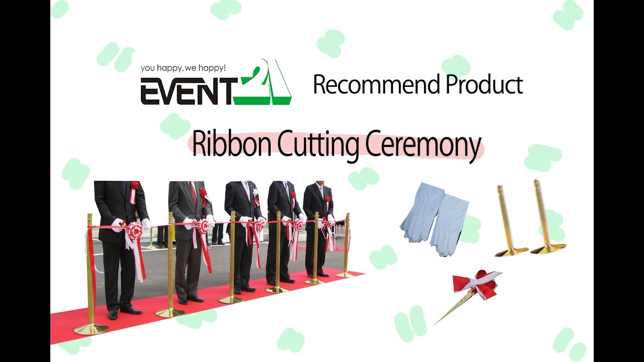 Ribbon cutting Ceremony ~How to set up?~ - YouTube