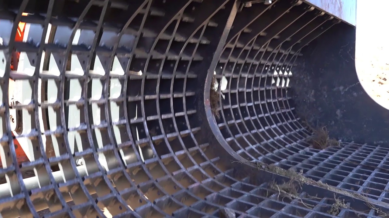 AU Dappen Wheel Loader hydraulic screening bucket 04 - YouTube