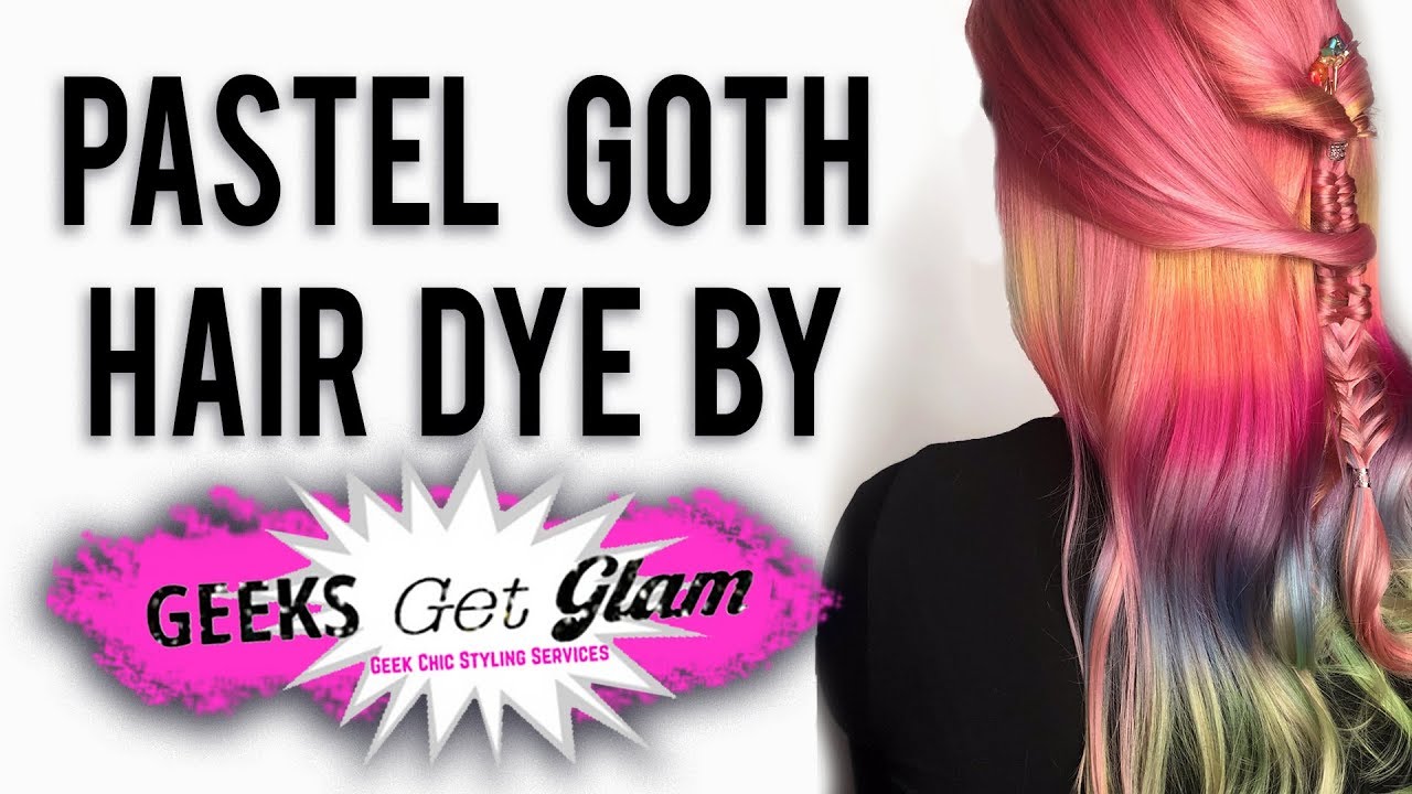 Pastel Goth Hair with Geeks Get Glam! How-To Tutorial Sort of - YouTube