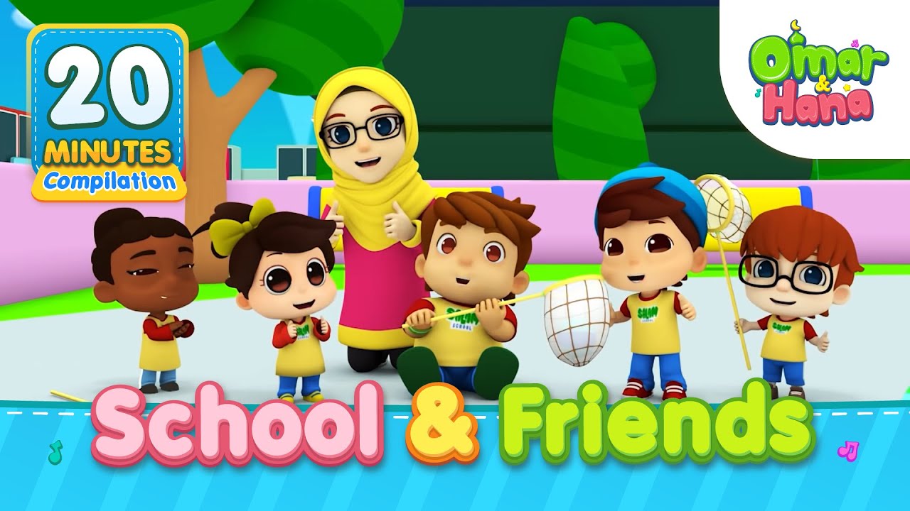 School & Friends | 20 Minutes Compilations | Islamic Series & Songs For ...