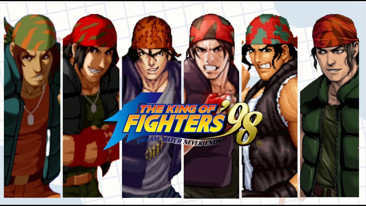KOF Evolution of Ralf Winner Pose 拳皇拉尔夫胜利姿势进化 - YouTube