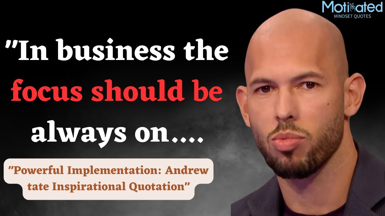 Andrew Tate Motivation ! Know These Principles To ...