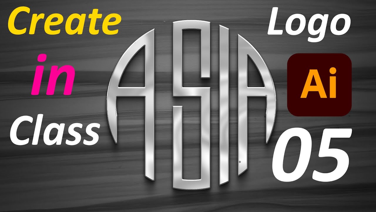 How to create a logo in Illustrator for beginners Class 05 | Adobe ...