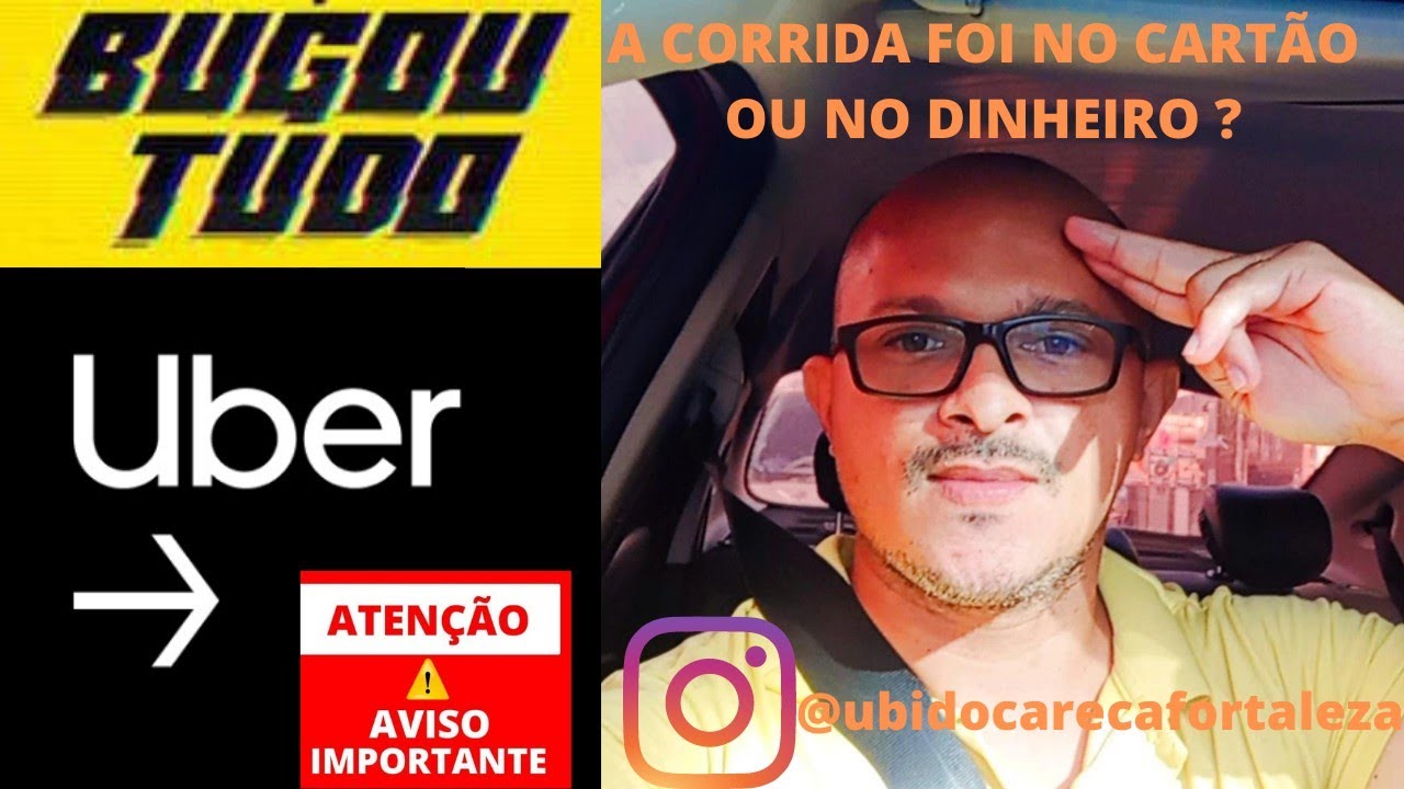 UBER BUGOU ? APP Mostra que a corrida foi no cartão mais foi dinheiro. #uberx # ...