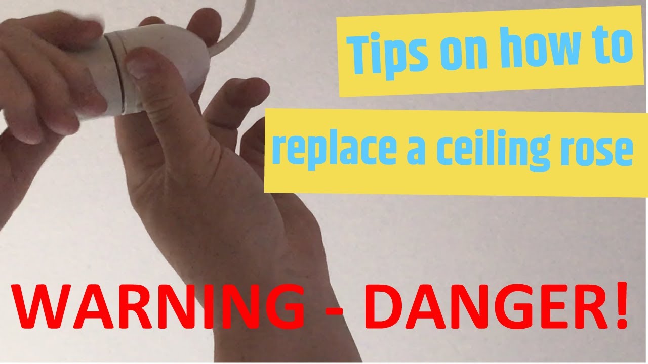 How to: Replace a ceiling rose / pendant light fitting - WARNING - DO ...
