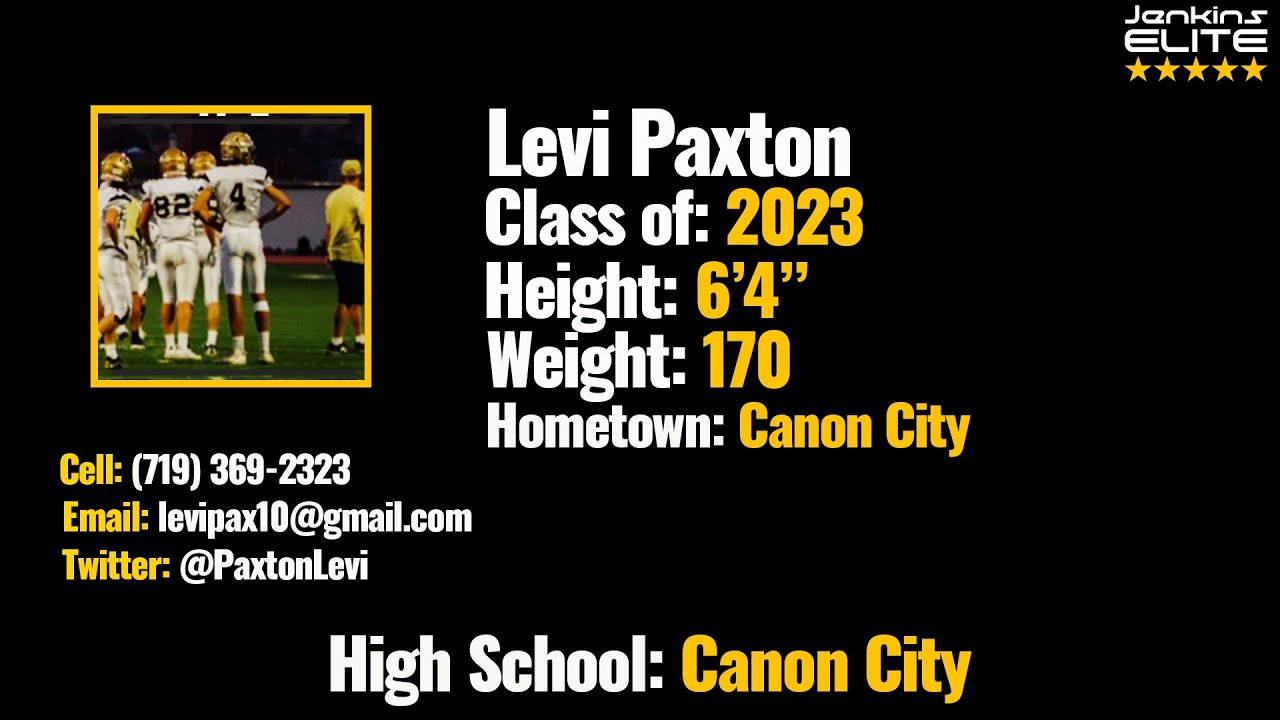 Levi Paxton Class of 2023 - YouTube