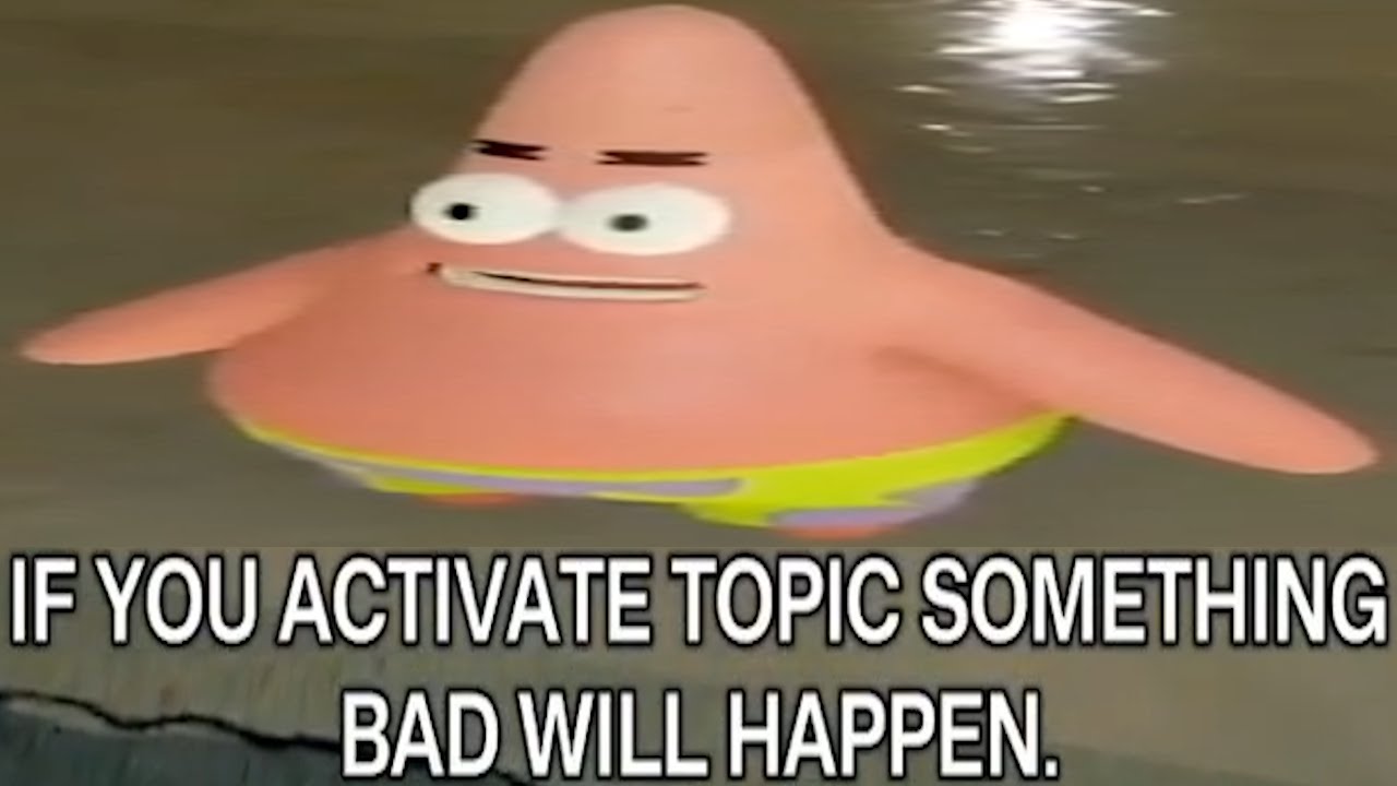 Don't activate topic, Patrick says (AI Sponge Rehydrated Clip) - YouTube