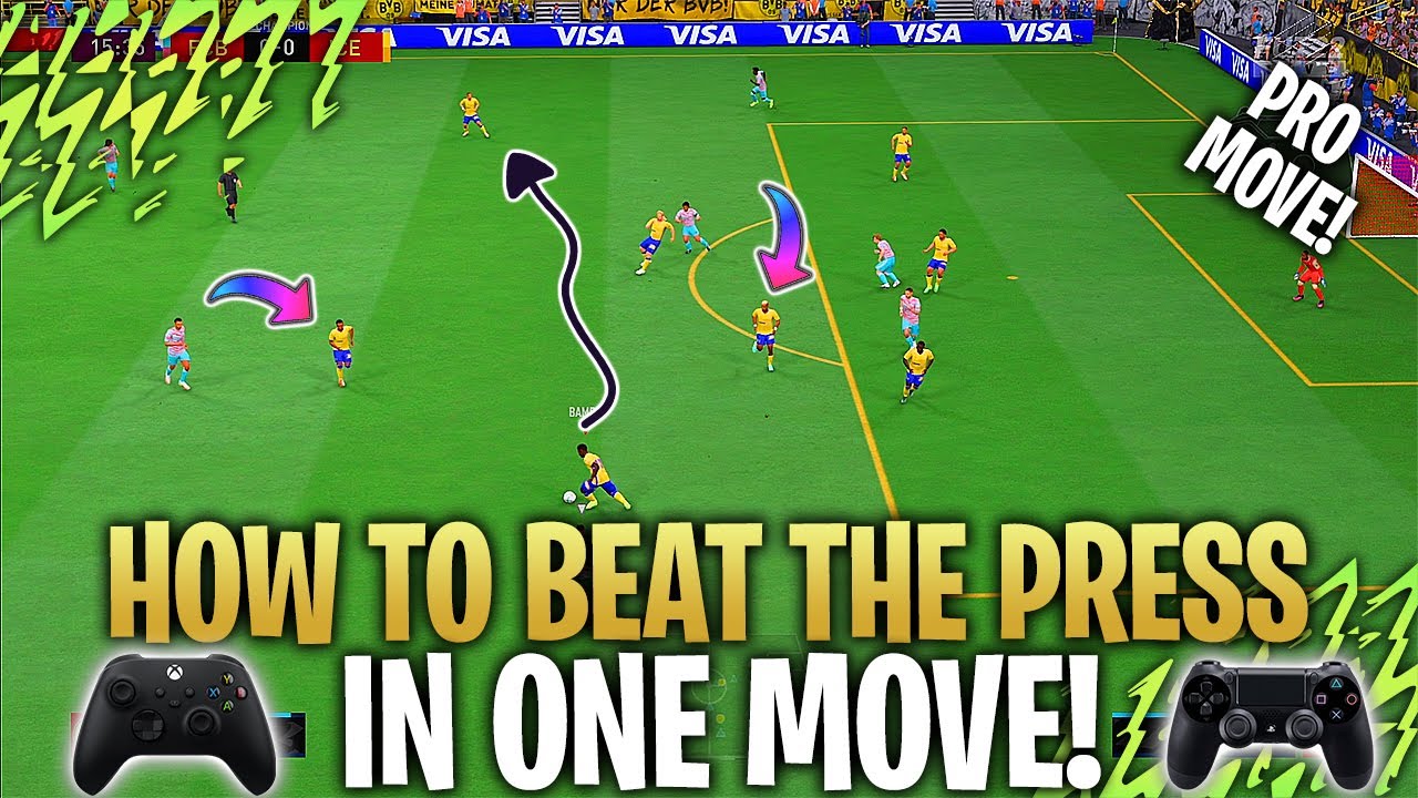 HOW TO BEAT THE PRESS IN ONE PRO PASSING MOVE! META LONG DRIVEN PASS TUTORIAL! - FIFA 22 ...
