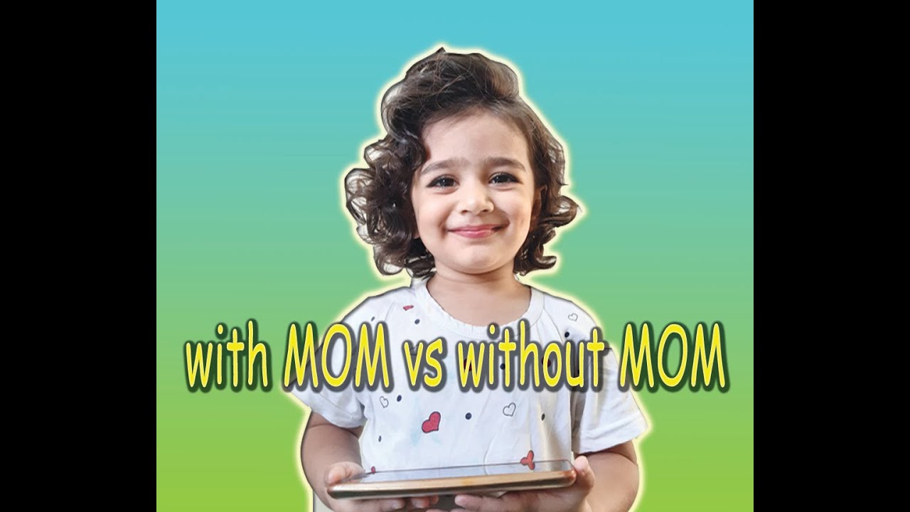 #littlestep With Mom VS Without Mom | How's kid Daily Routine with and ...