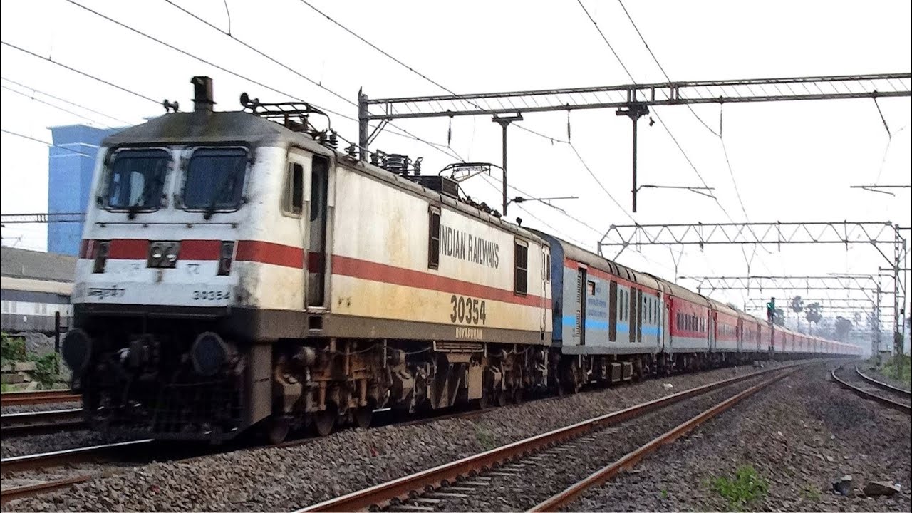 FIRST TIME EVER ! RPM WAP7 WITH FASTEST RAJDHANI OF INDIA - YouTube