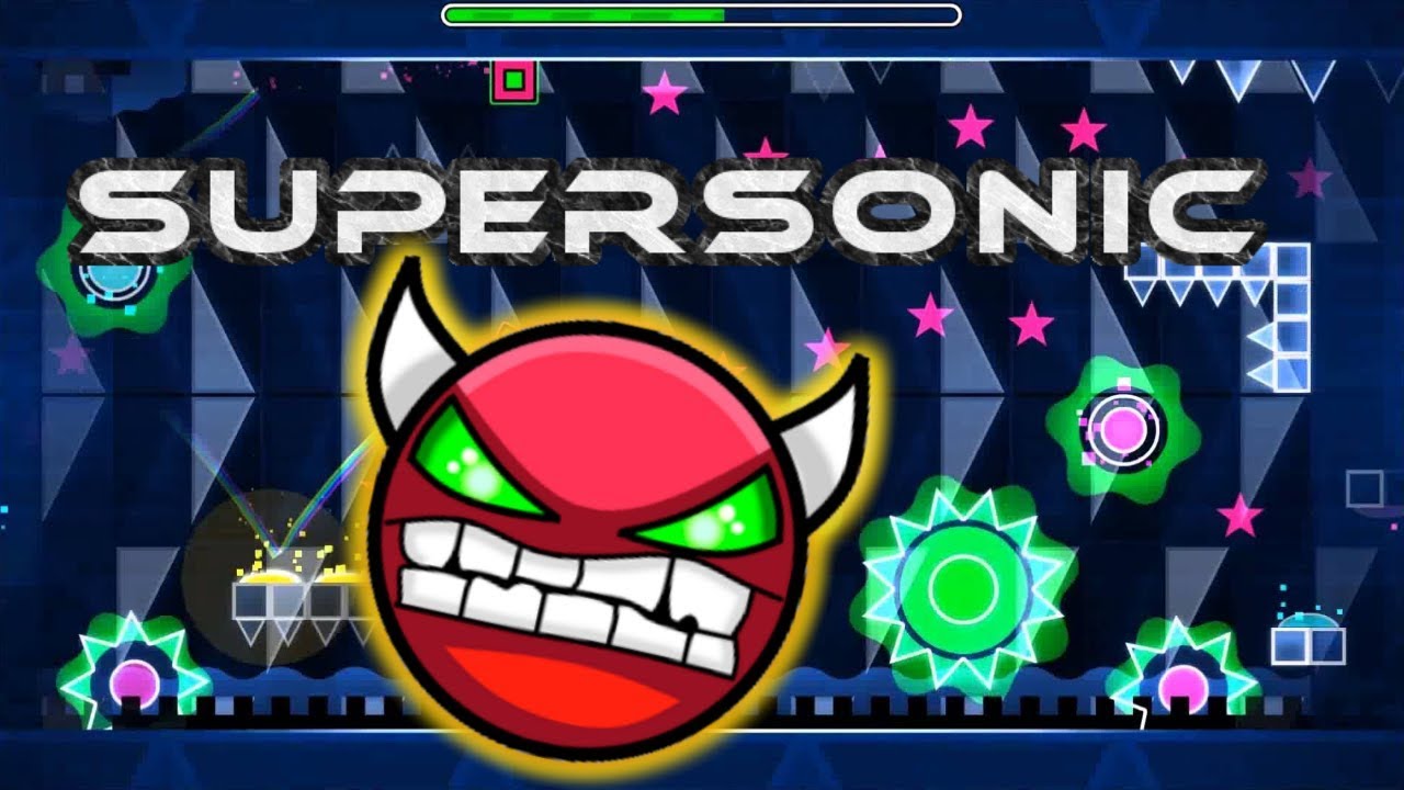 Geometry Dash - Supersonic practice (22%) - YouTube