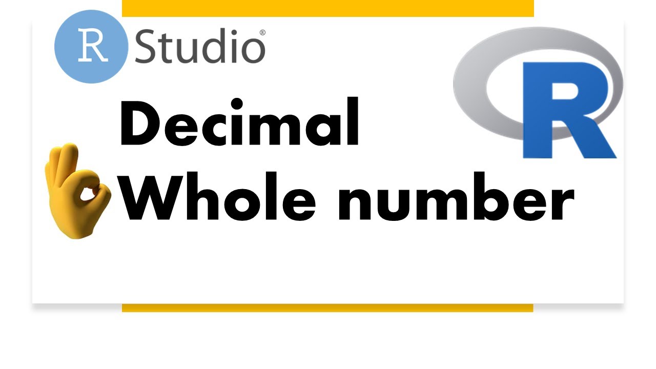 How to change number of decimal places in R - YouTube