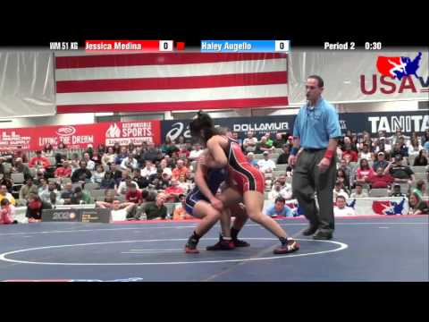 Jessica Medina vs. Haley Augello at 2013 Las Vegas/ASICS U.S. Open ...