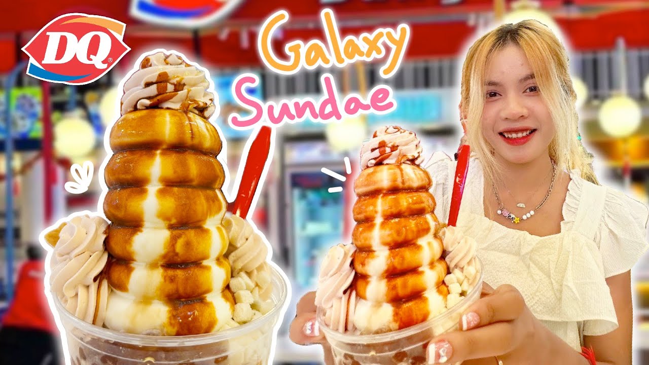 Diary Queen Latest Ice Cream Galaxy Sundae - YouTube
