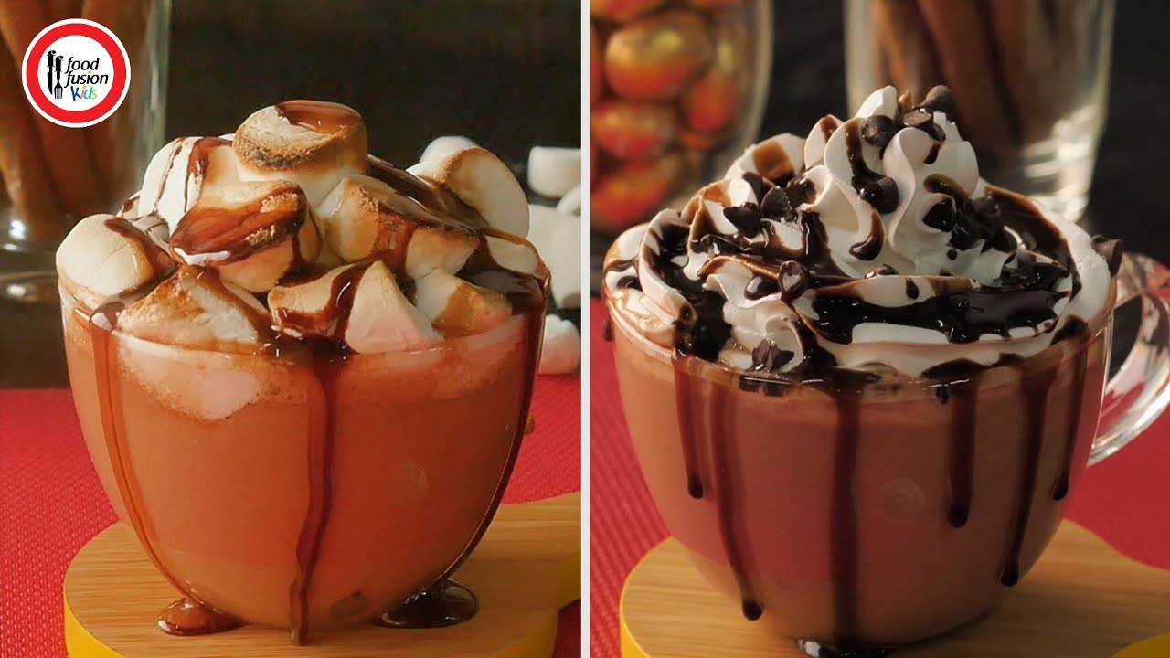 Hot Chocolate 2 Wyas Recipe by Food Fusion Kids - YouTube