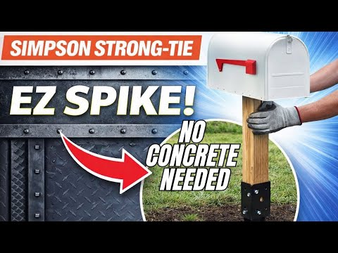 How to Install a Mailbox Post Without Concrete (EZ Spike DIY)