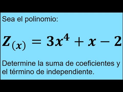 2667 - Determinación de la suma de coeficientes y término independiente ...