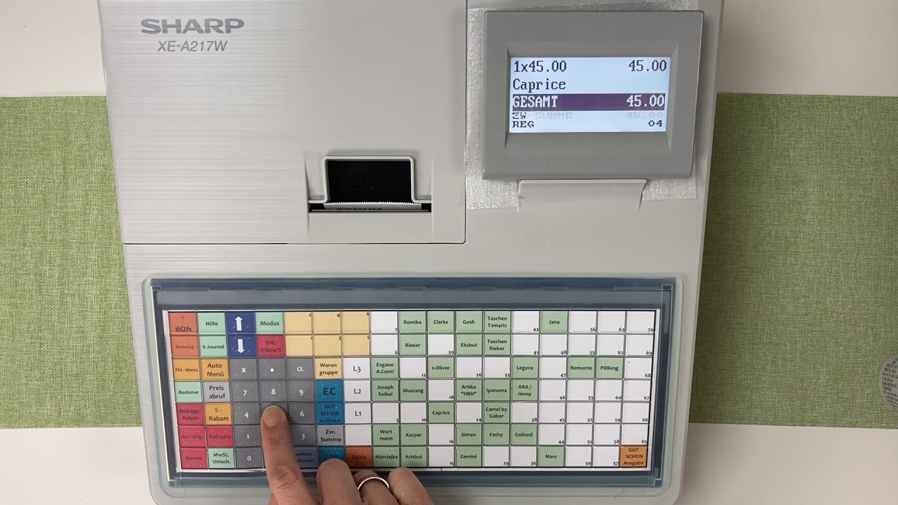 Sharp XE-A217 % Rabatt registrieren - YouTube