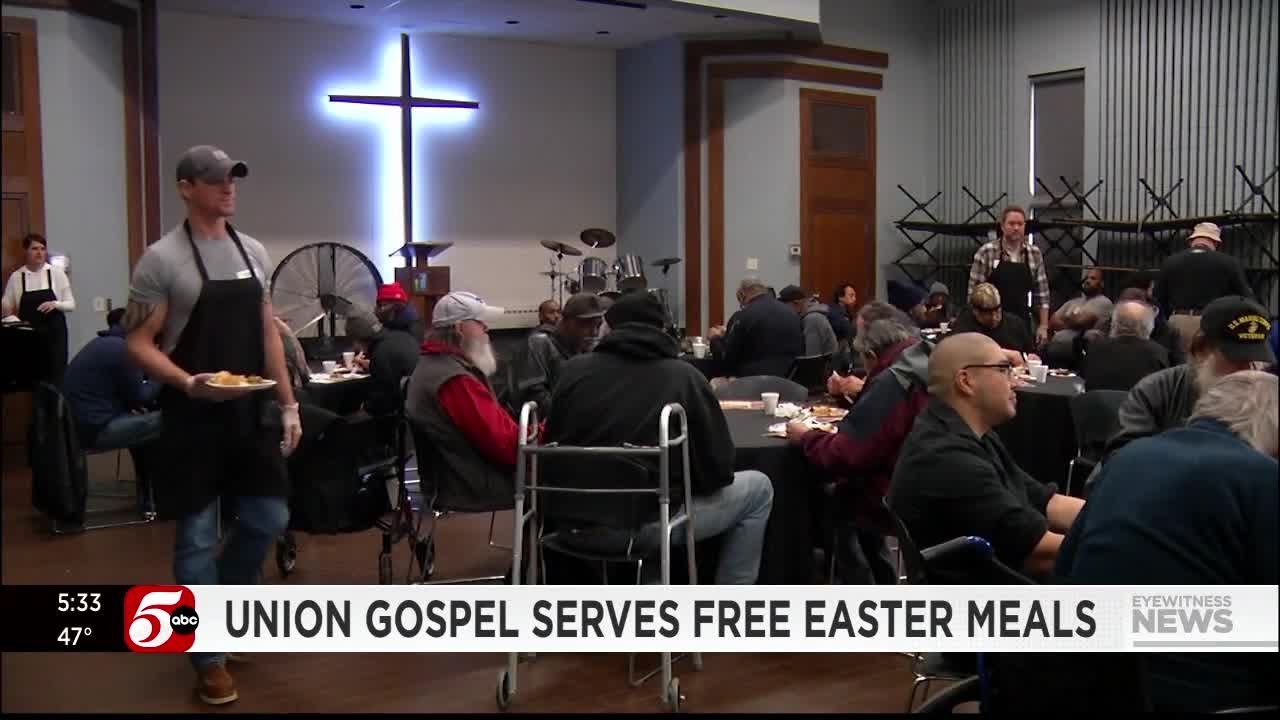 200 people fed for free during Union Gospel Mission's first Easter ...