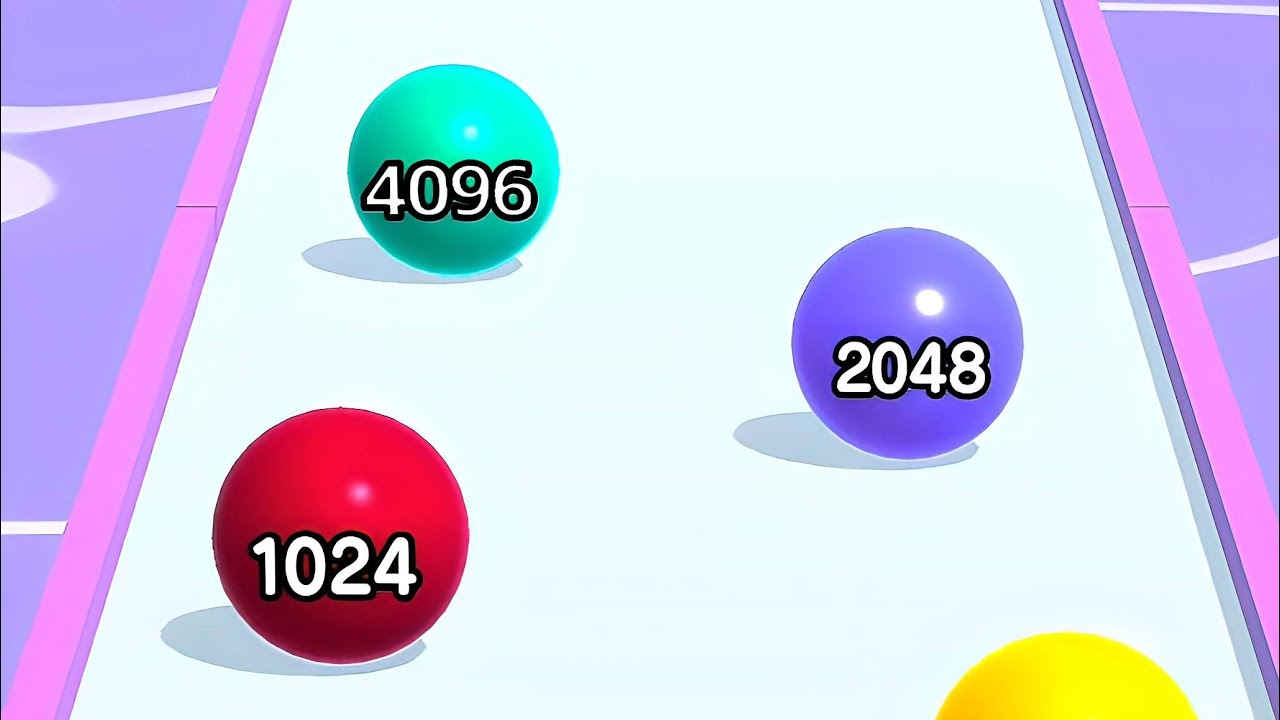Ball Run 2048 New Update Gameplay Infinity Mode 2048 - YouTube