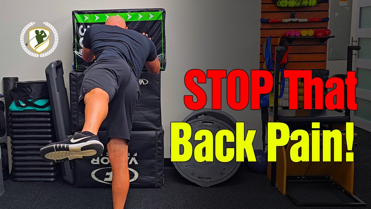 Exercises to Stop Your Back Pain During Your Golf Swing - YouTube