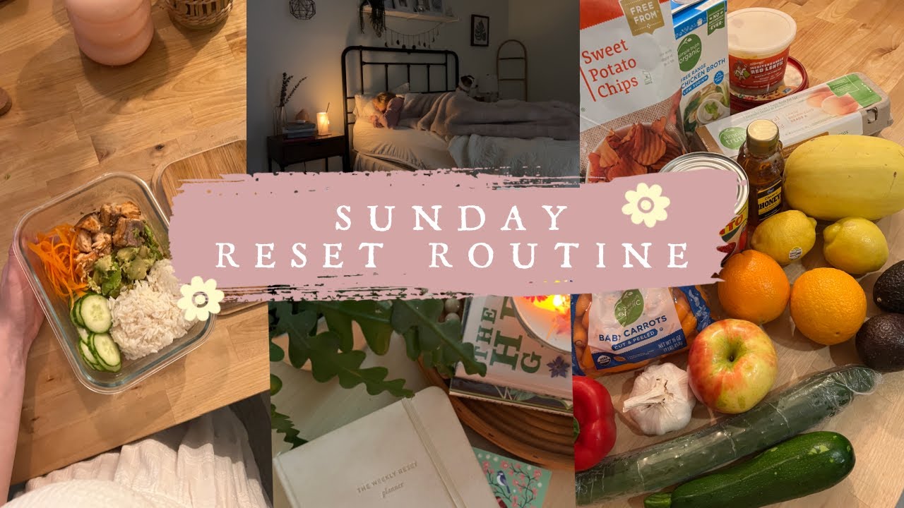 COZY SUNDAY RESET ROUTINE | how I set myself up for a productive week ...