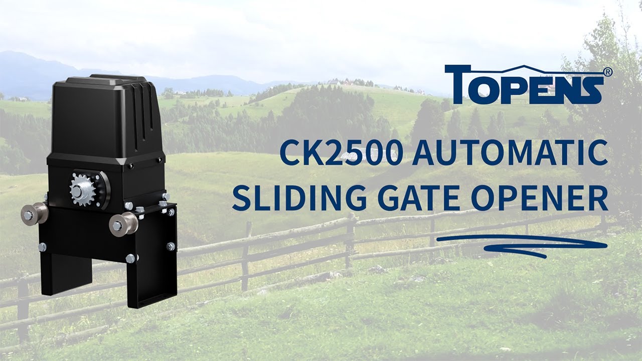 TOPENS CK2500 Sliding Gate Opener - Strong Powerful - YouTube