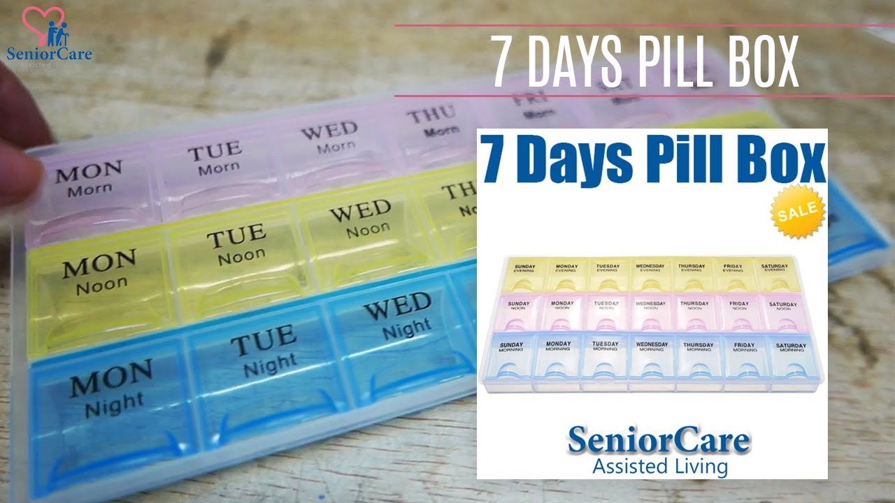 TRY THIS! 7 Day Pill Box- for convenient pill and tablet storage and ...