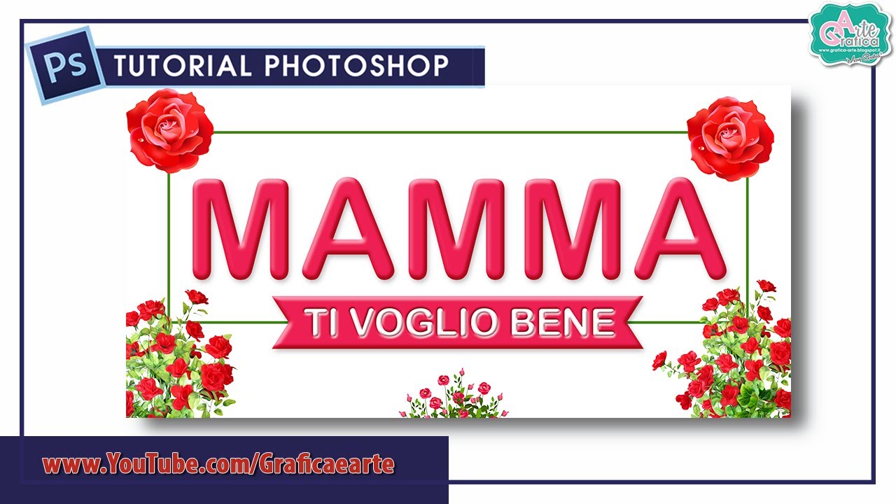 banner - festa della mamma - Tut. Photoshop. 336 - YouTube