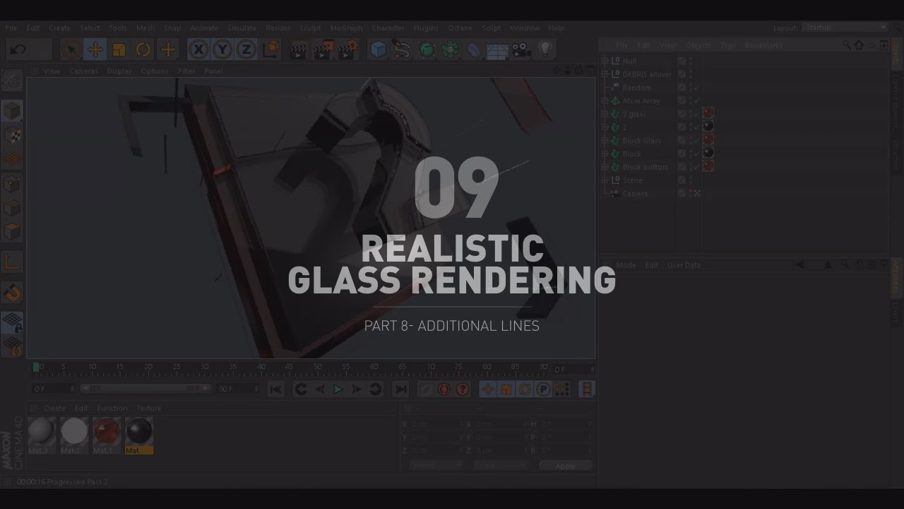 Part 8 Additional lines (Cinema 4D) - YouTube