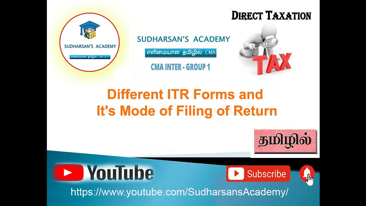 Different ITR Forms and it's Mode of Filing of Return - YouTube
