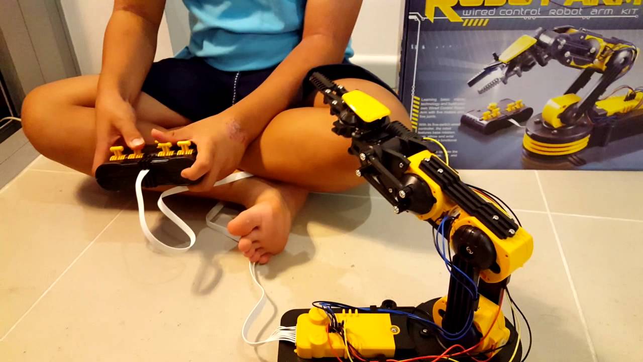Robot arms Jaycar - YouTube