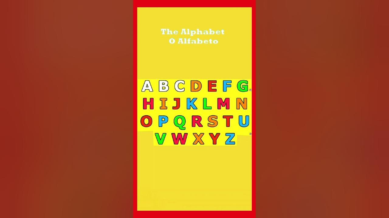 The Alphabet- O Alfabeto - YouTube