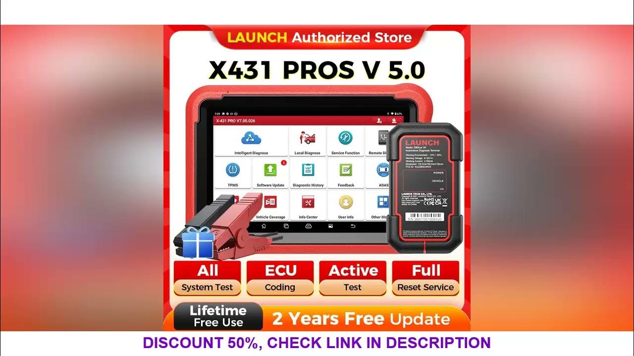 LAUNCH X431 PROS V 5.0 Diagnostic Tools OBD2 Scanner Diagnost Auto ...