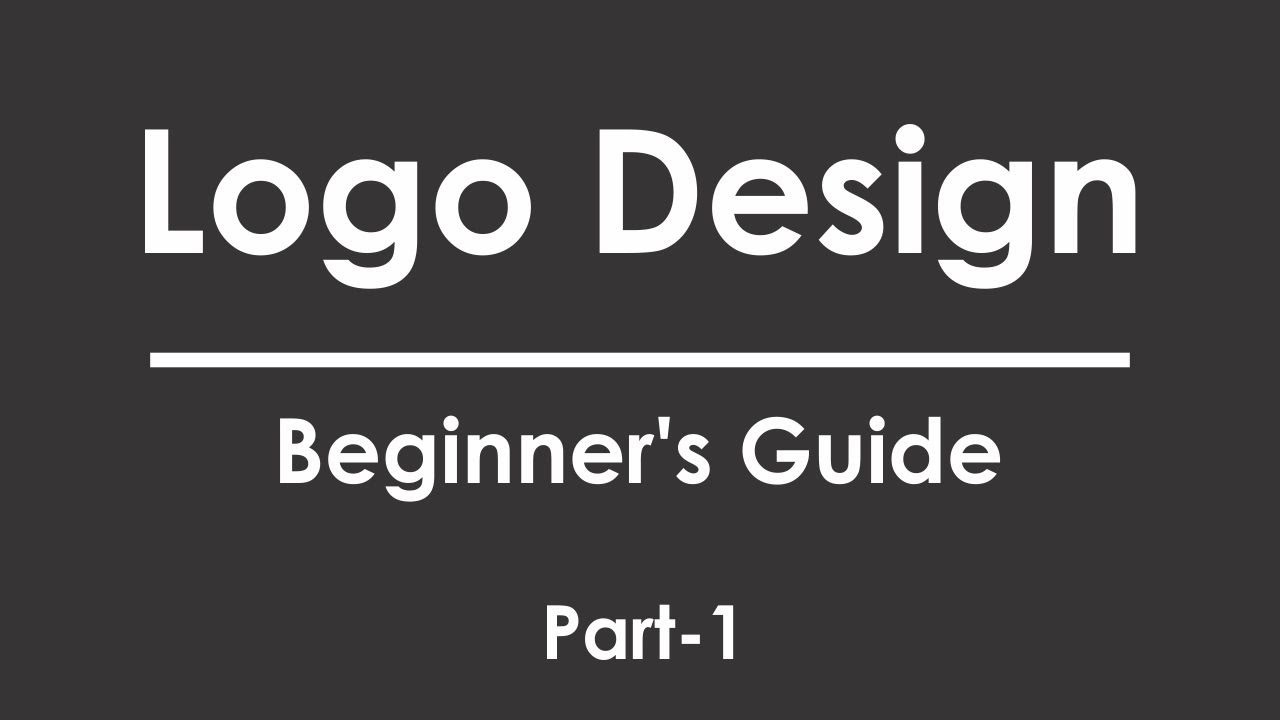 Logo Design Beginner's Guide part 1 - YouTube