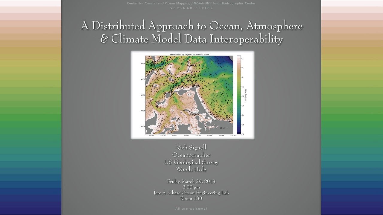 Rich Signell - A Distributed Approach to Ocean, Atmosphere & Climate ...