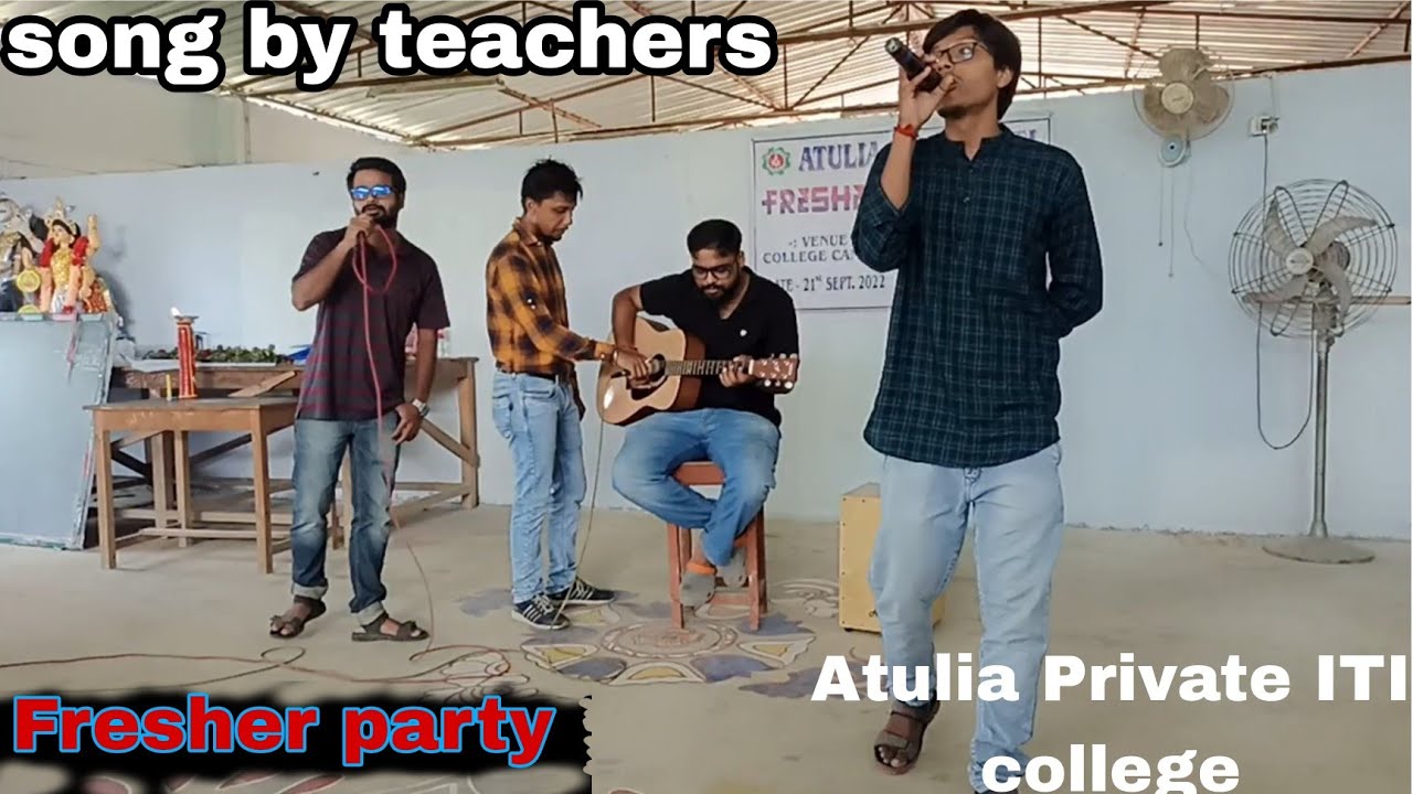 FRESHER PARTY 2k22🎉 in Atulia Private ITI college ll Sir's impressed ...
