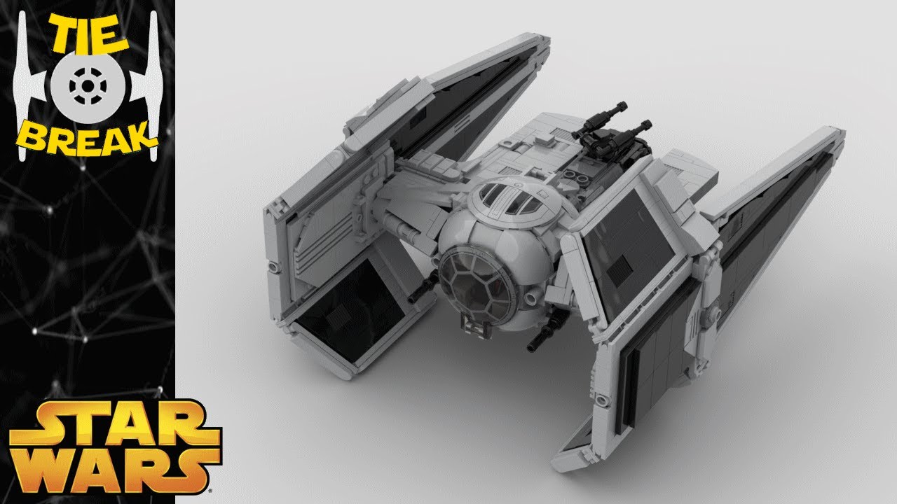 TIE Aggressor - Star Wars LEGO MOC - TIE fighter line - YouTube