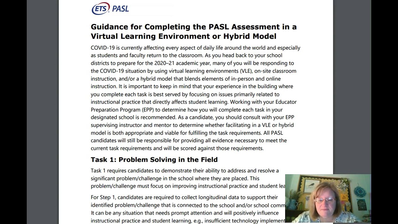 PASL Guidance with New Updates - Fall 2020 - YouTube