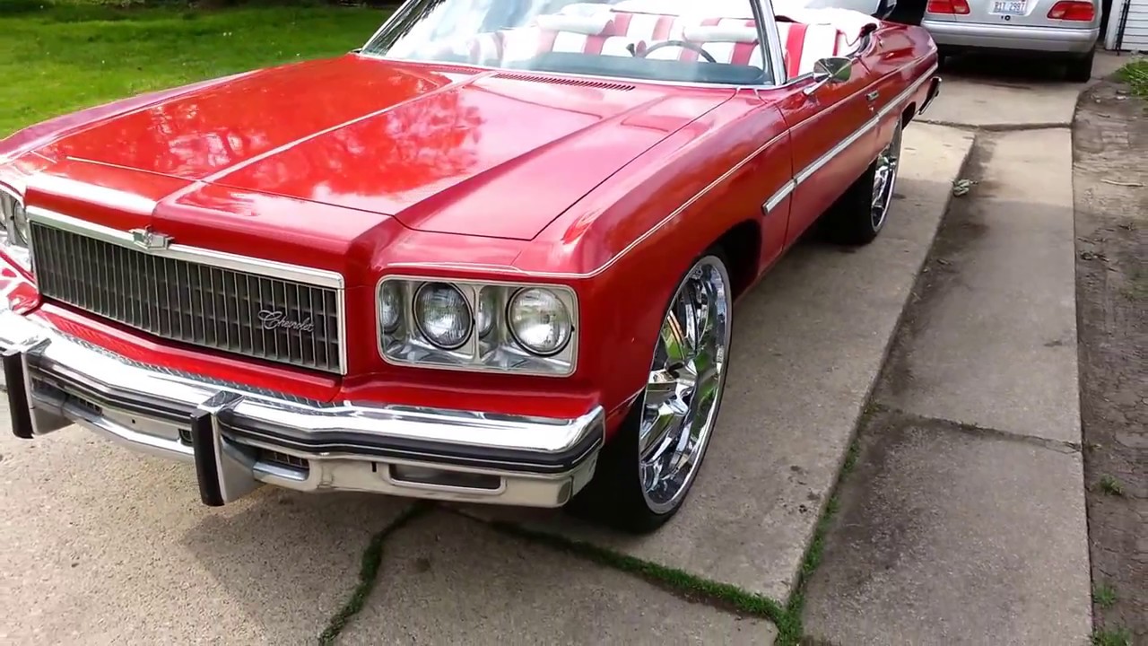 1975 Chevy Caprice Classic Convertible on 26s - YouTube