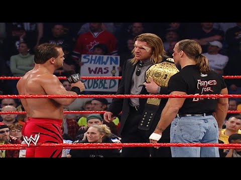 Chris Benoit Interrupts Triple H & Shawn Michaels! Raw 26/1/04