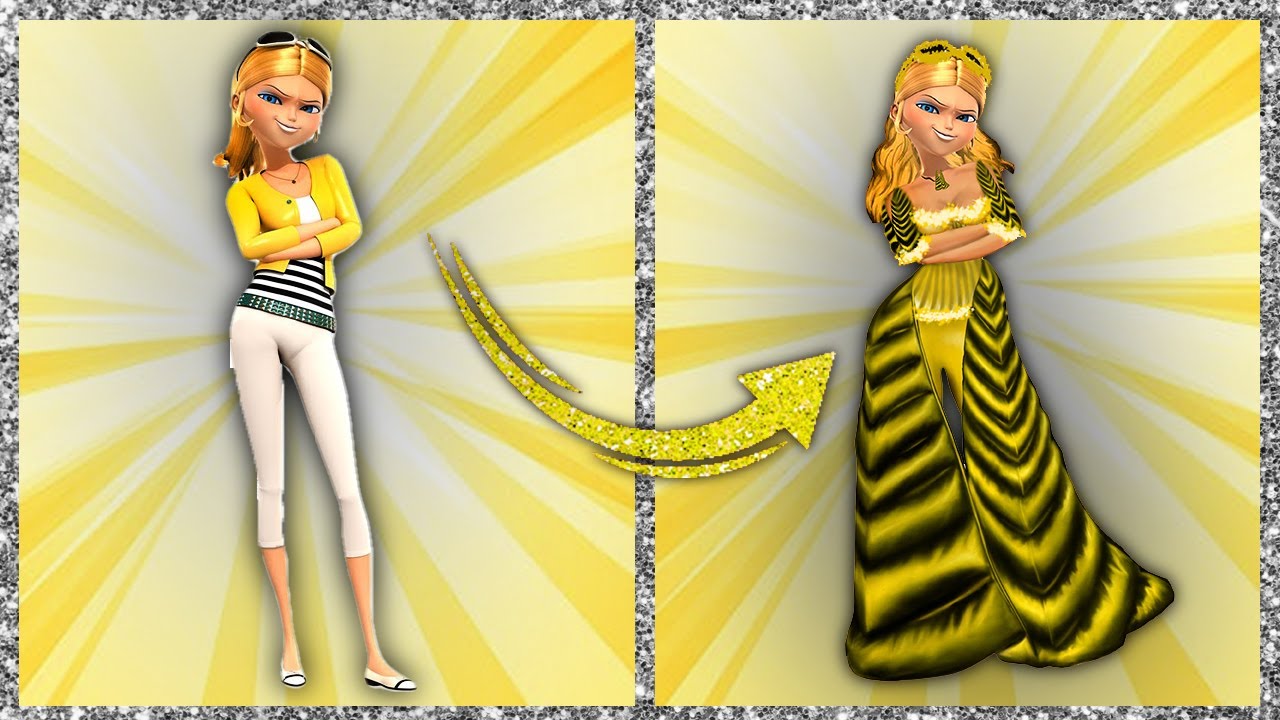 Miraculous: Chloe Bourgeois Transformation - Miraculous Characters Glow ...