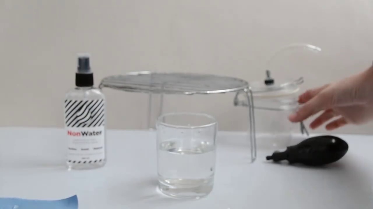 NonWater breathability test - YouTube