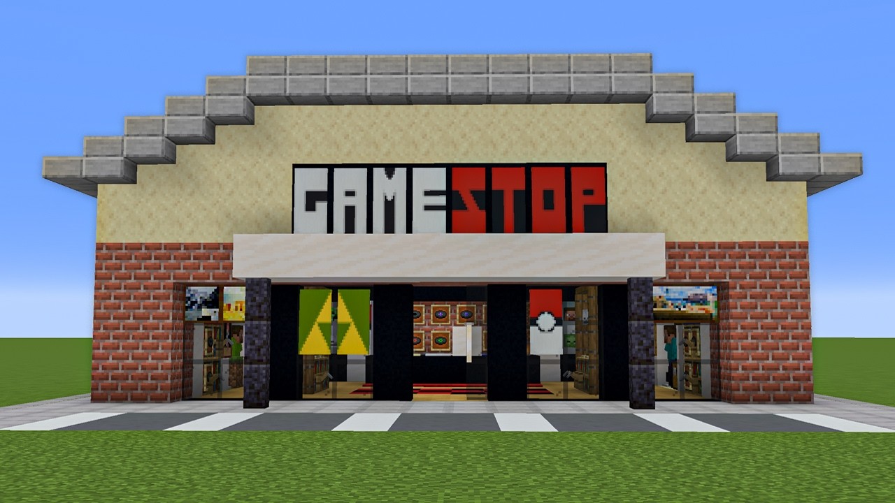 How To Build a Gamestop In Minecraft | Including Interior - YouTube