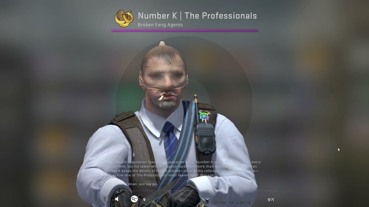 CS:GO Agent Number K The Professionals Include Patches Metal Silver ...